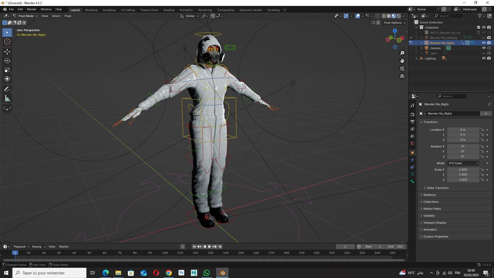 Sterile Containment Suit High-Quality 3D Character Asset 3D Model ...