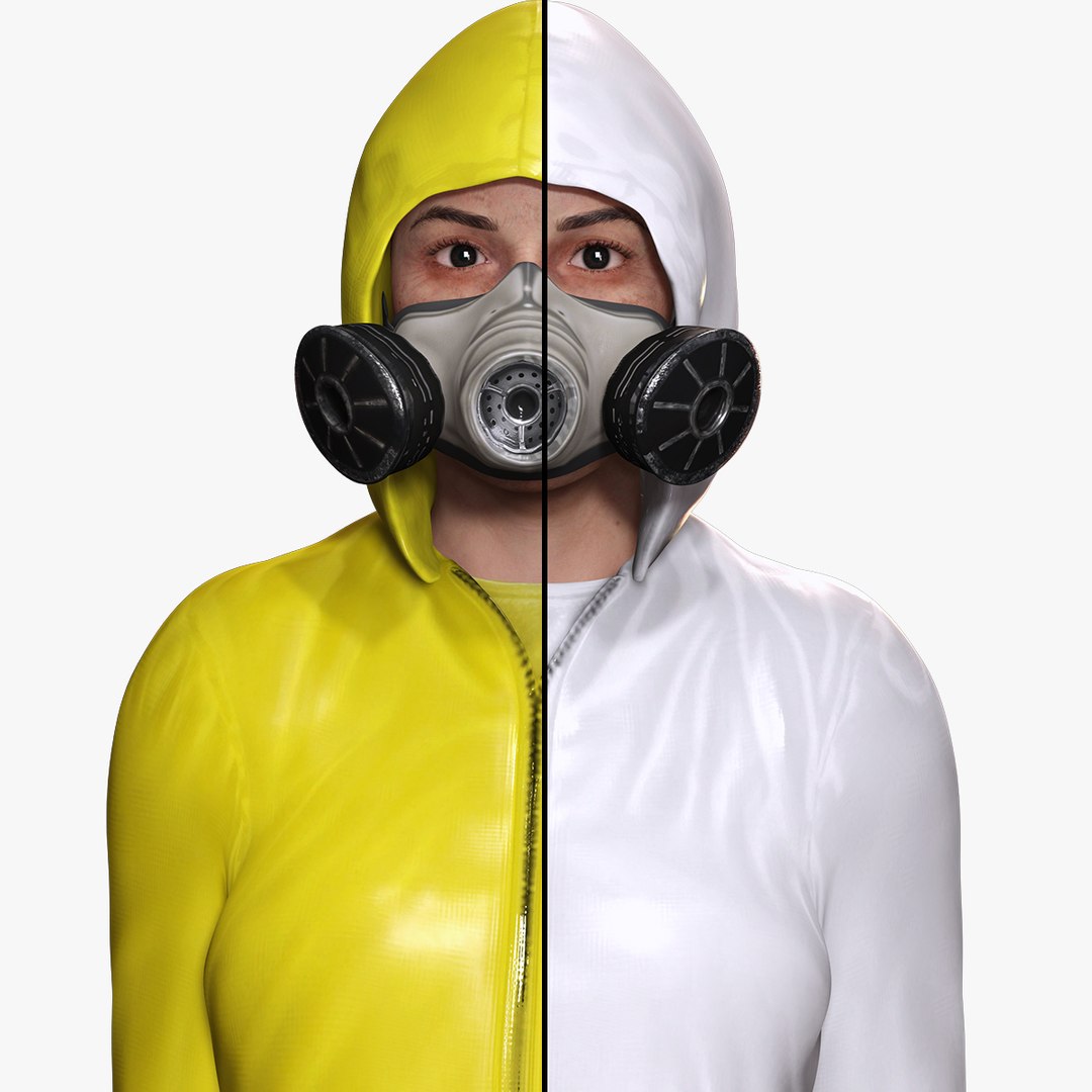 Sterile Containment Suit High-Quality 3D Character Asset 3D Model ...
