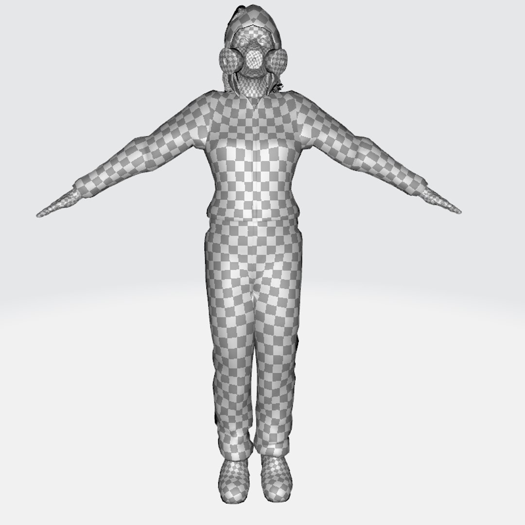 Sterile Containment Suit High-Quality 3D Character Asset 3D Model ...