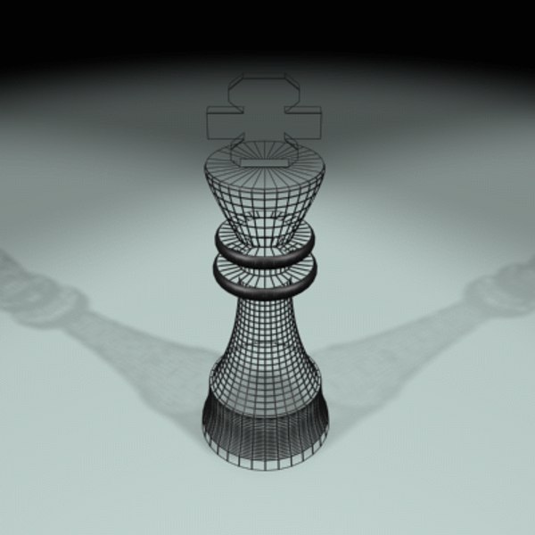 3d model chess king