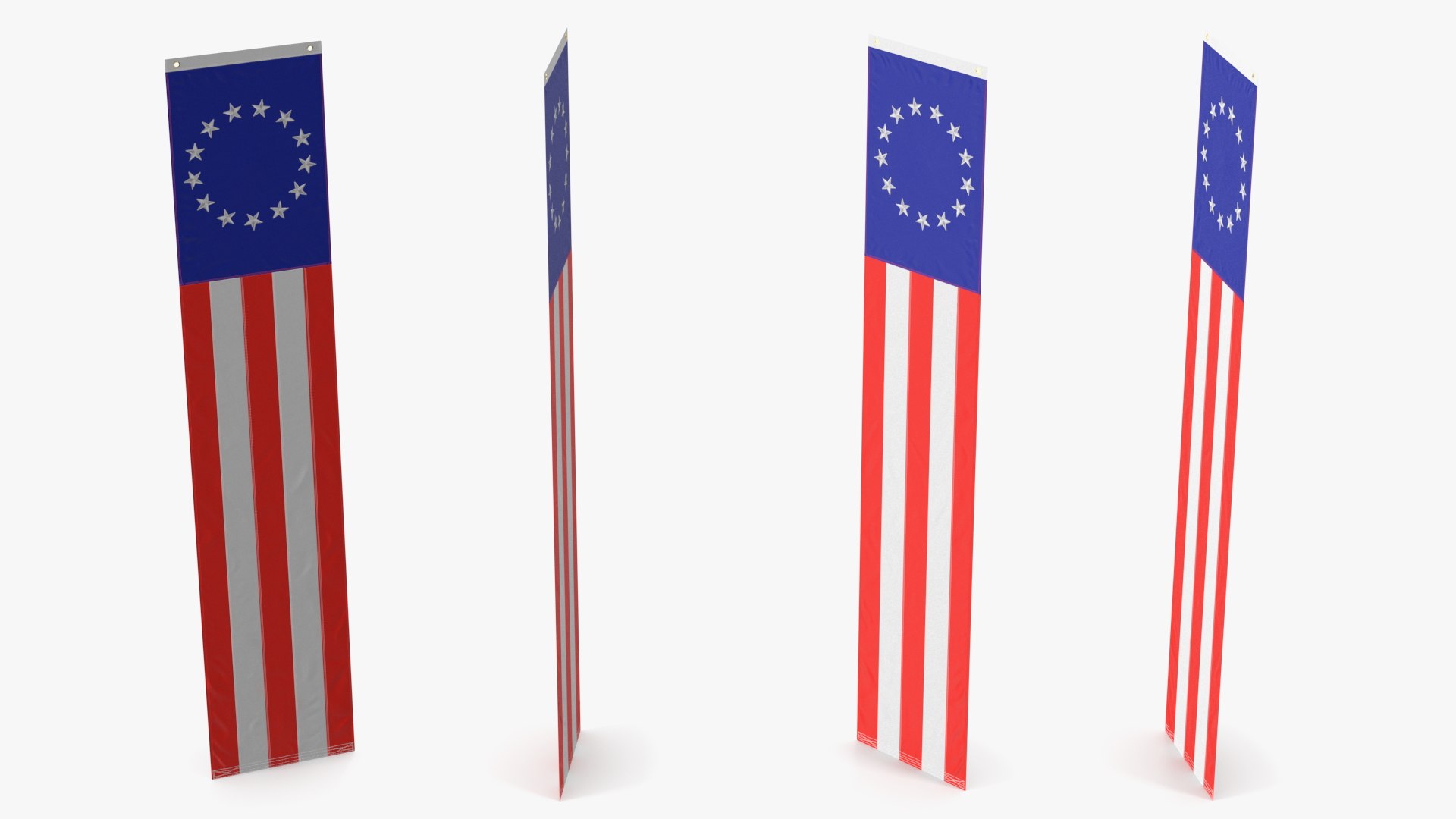 Pull Down Betsy Ross US Flag 3D Model - TurboSquid 2080976