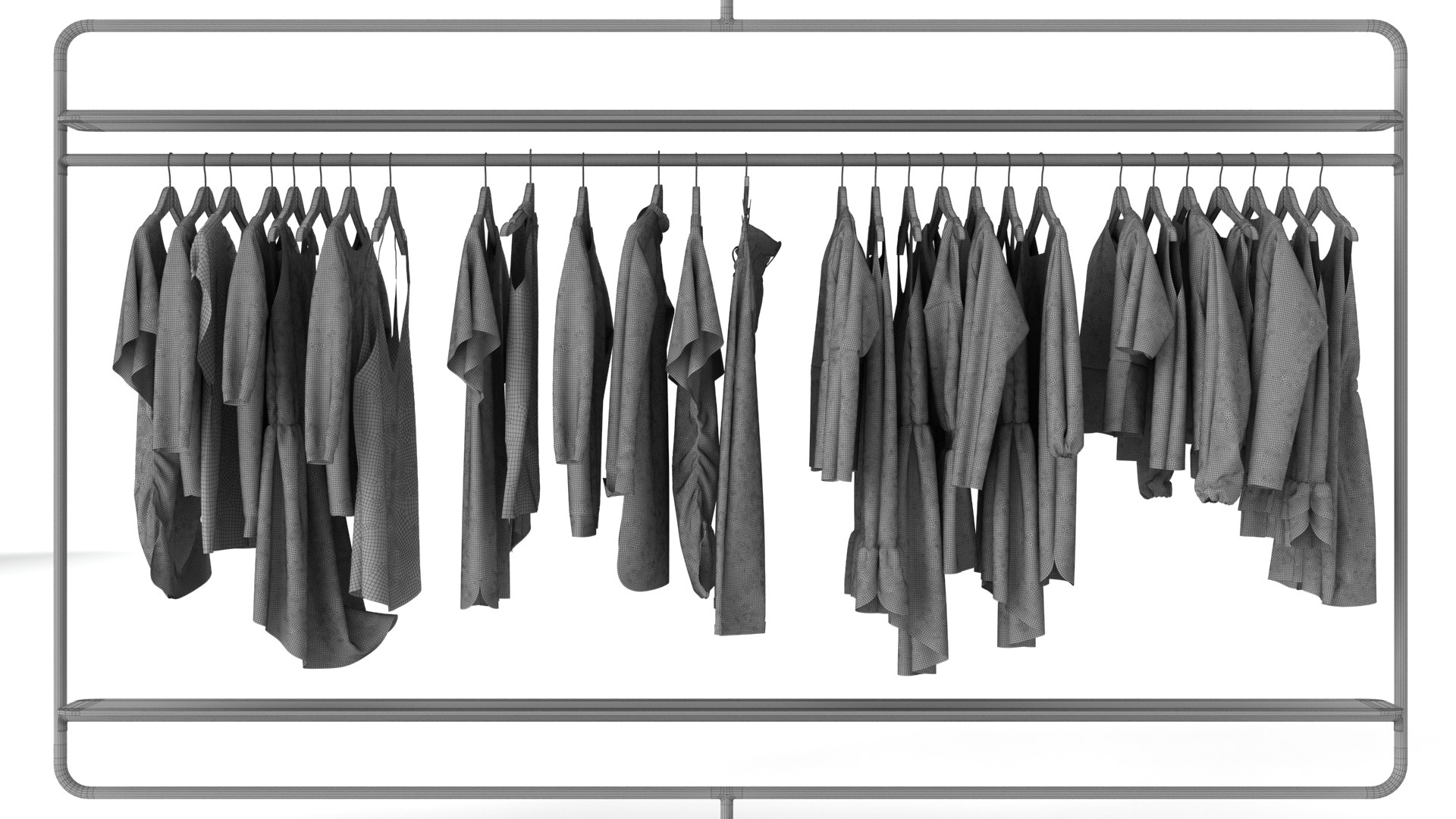 3D Clothes Rack VOL 14 - TurboSquid 2136557