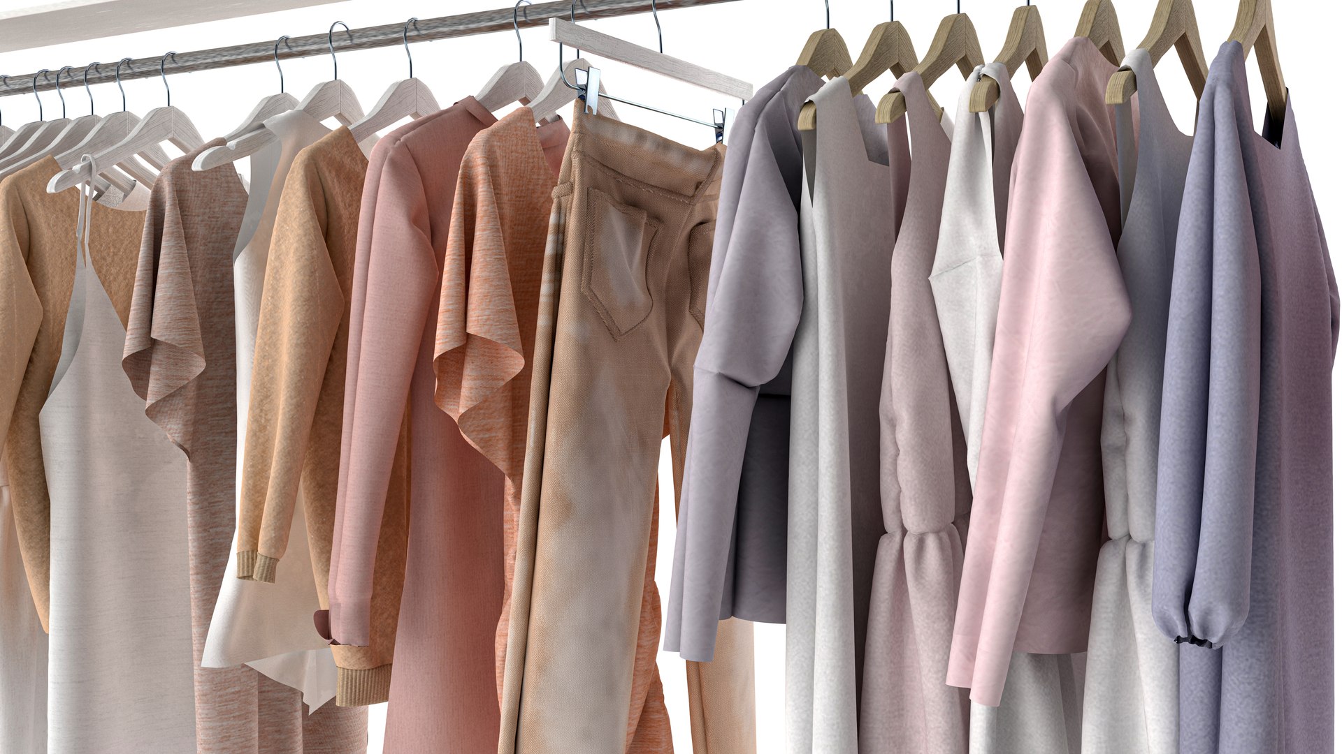 3D Clothes Rack VOL 14 - TurboSquid 2136557