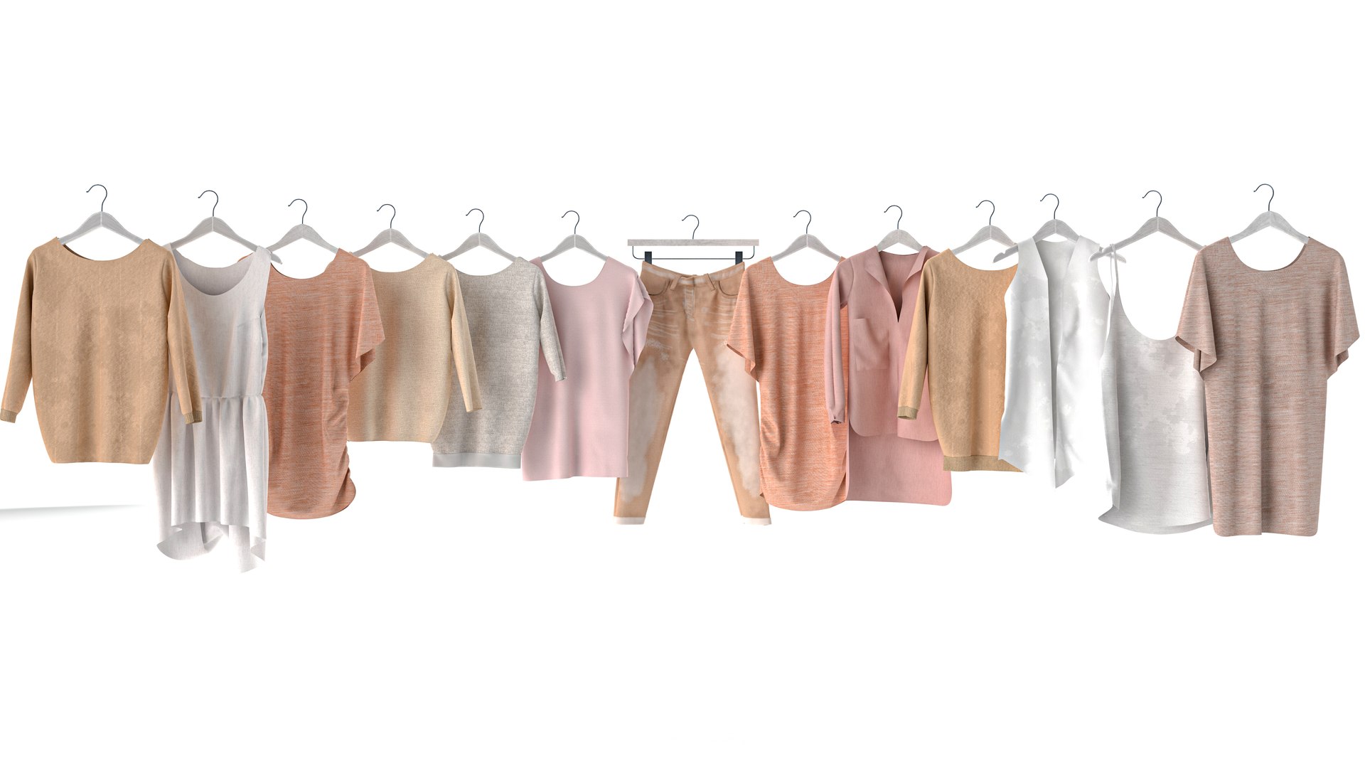 3D Clothes Rack VOL 14 - TurboSquid 2136557