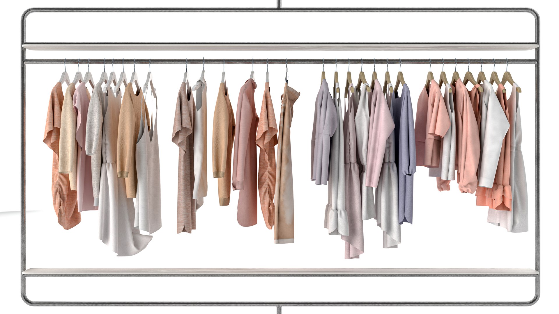 3D Clothes Rack VOL 14 - TurboSquid 2136557