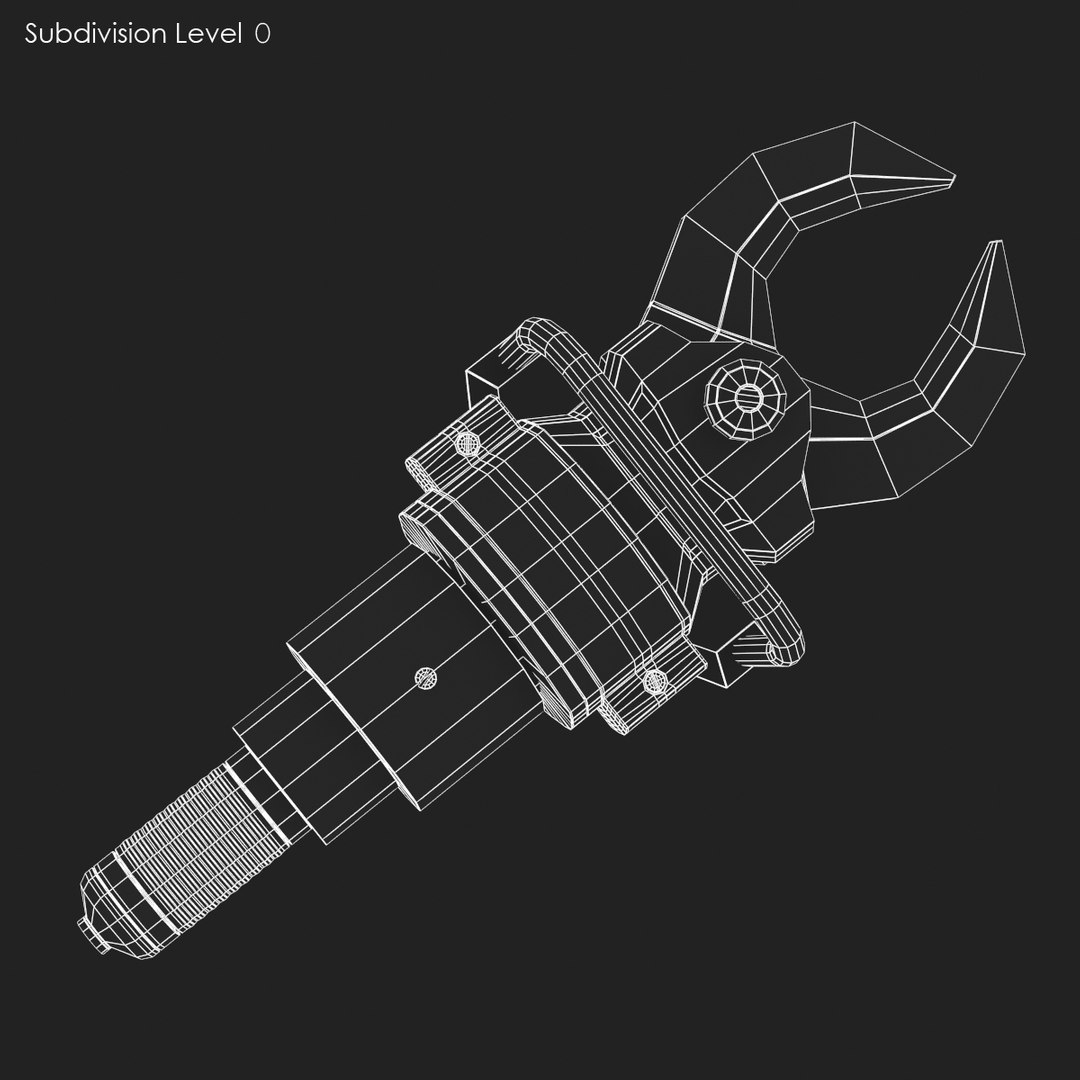 3d hydraulic cutter model