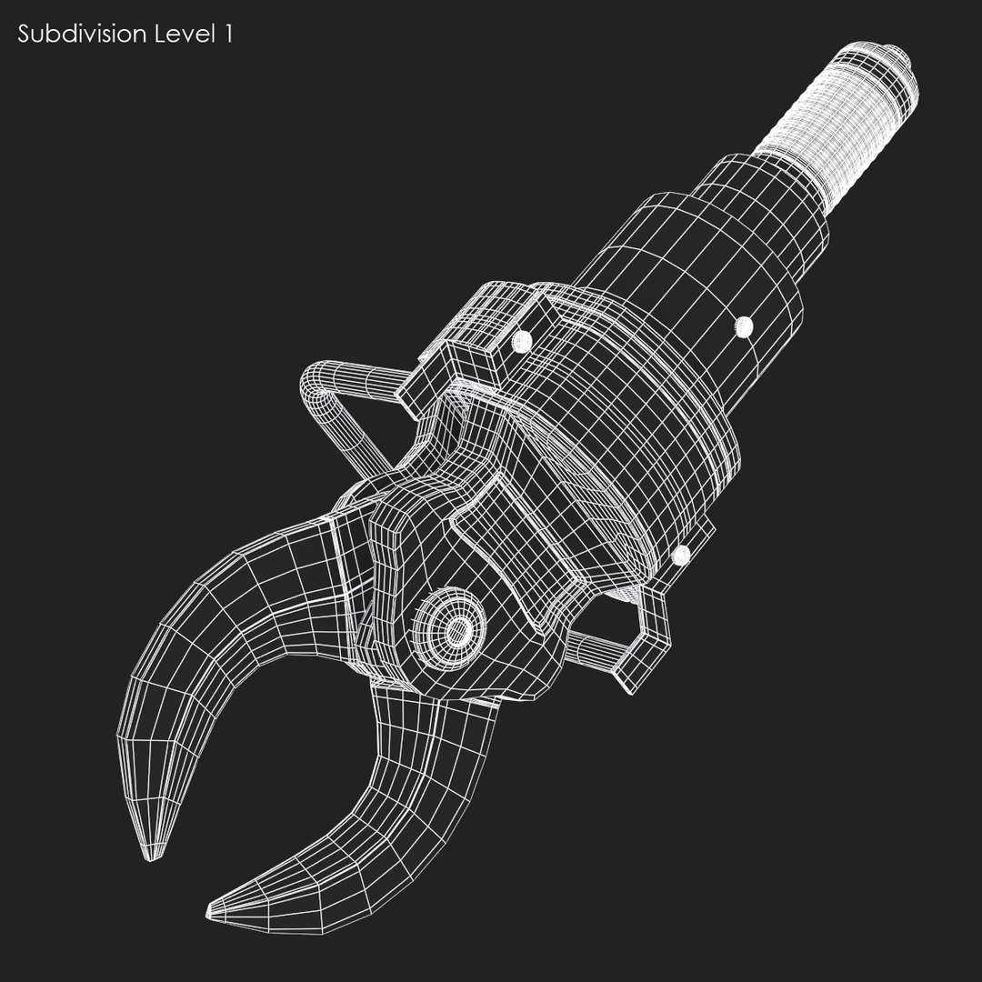 3d hydraulic cutter model