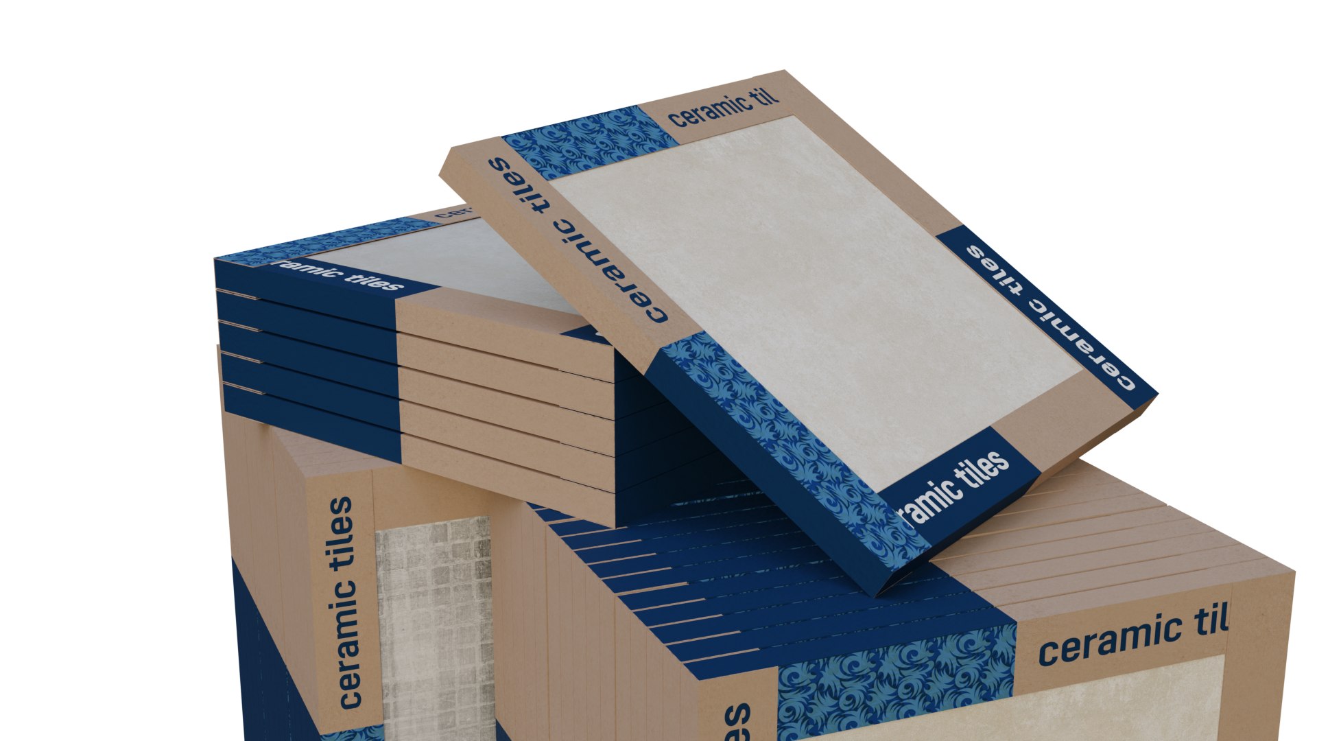 3D Pallet With Tiles - TurboSquid 2304030