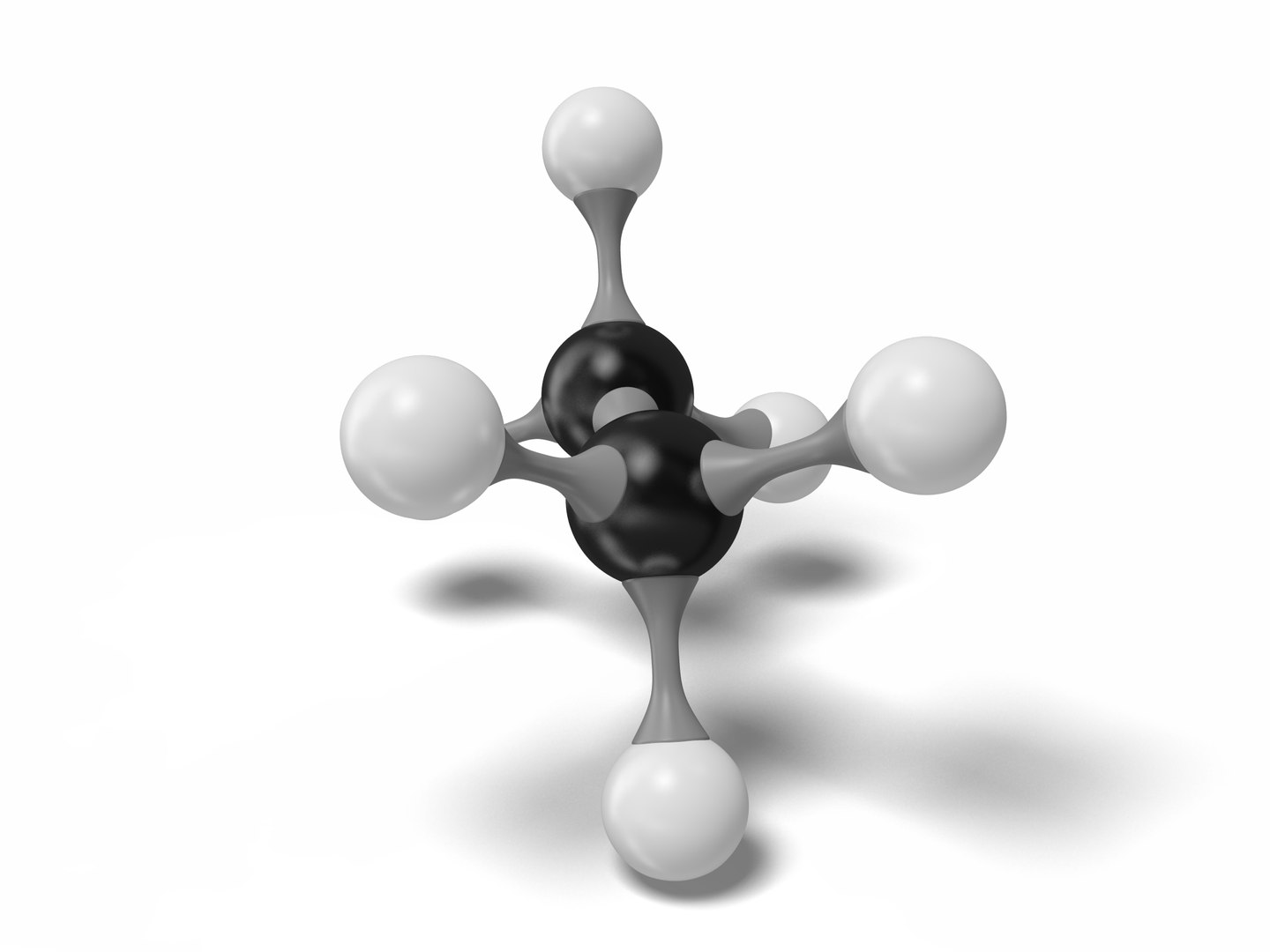 3D Ethane Molecule C2h6 Modeled Model - TurboSquid 1540259