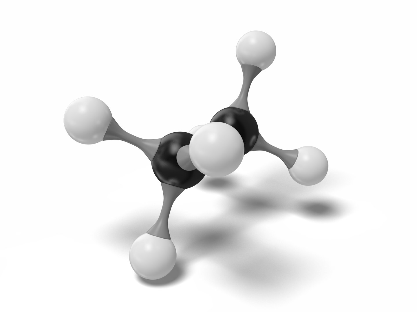 3D Ethane Molecule C2h6 Modeled Model - TurboSquid 1540259