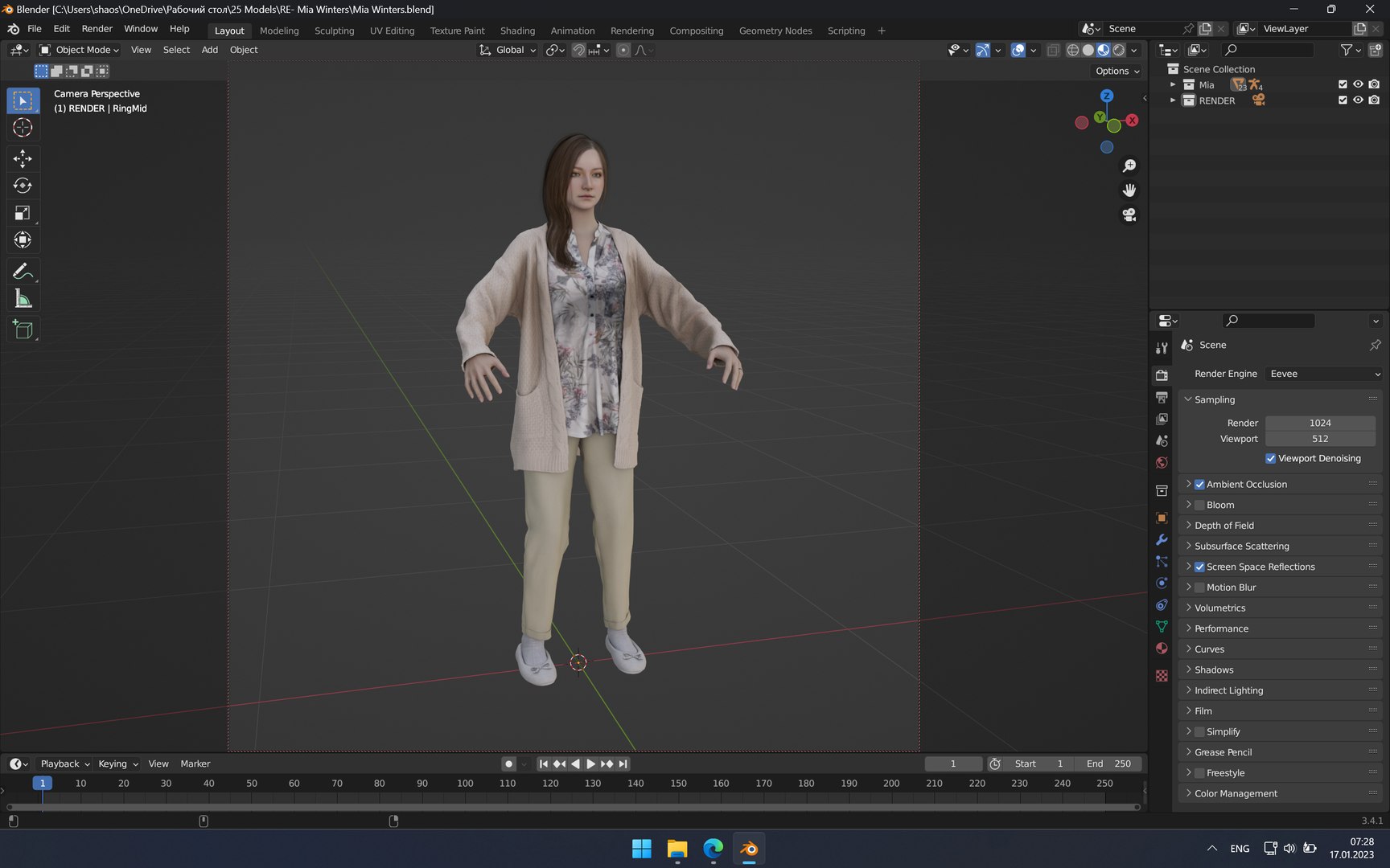 3D Mia Winters - TurboSquid 2080894