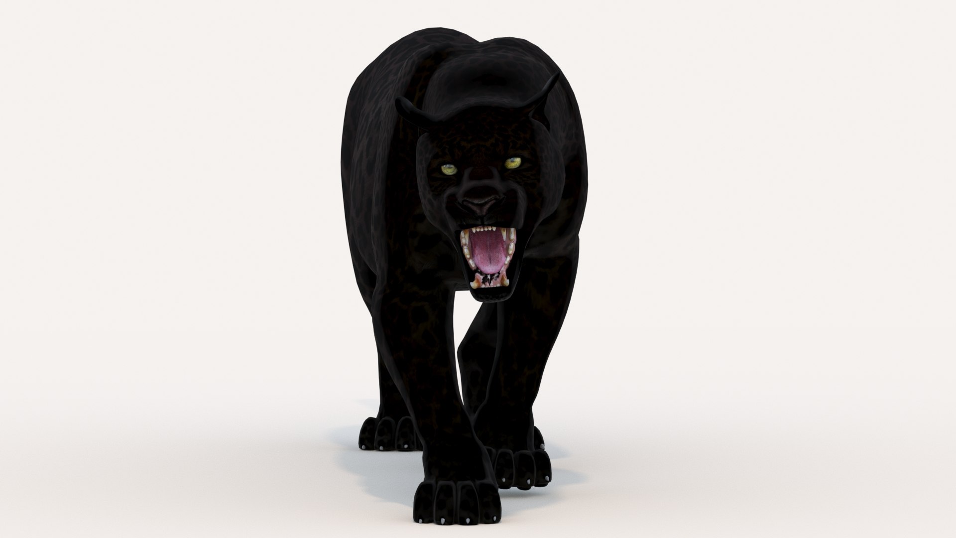 3d Black Panther Animation