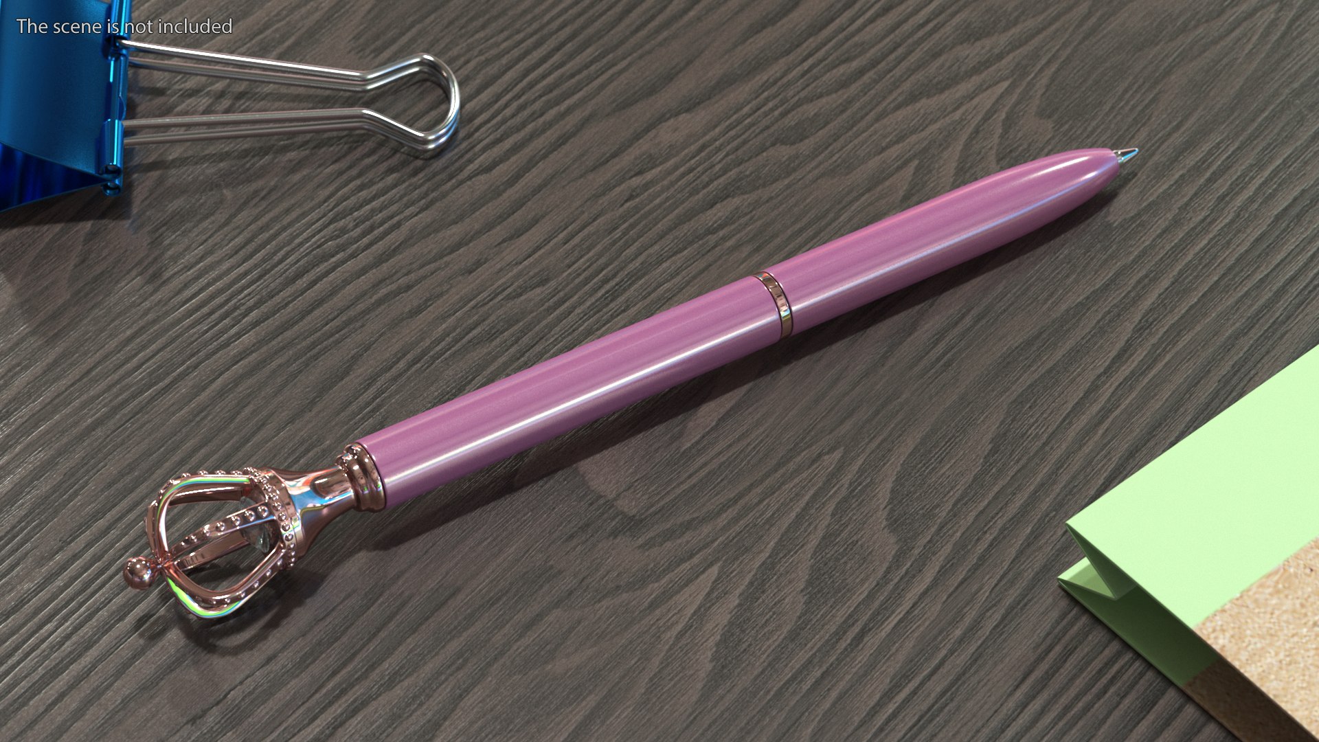 Crown Design Ballpoint Pen Pink 3D Model - TurboSquid 2028424