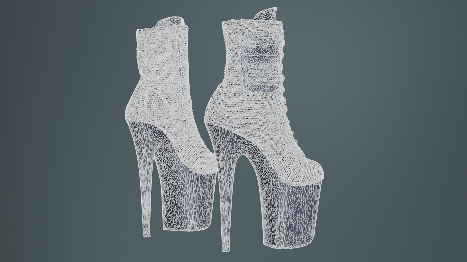 Pleaser Ribbed Heels Remastered 3D Model - TurboSquid 2361017
