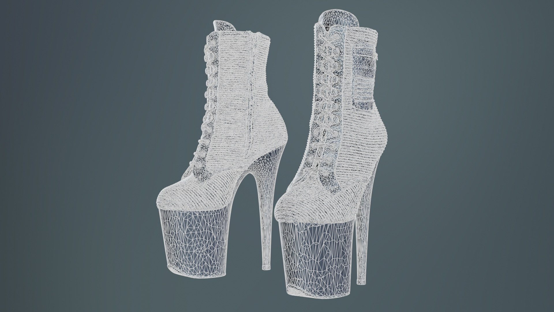 Pleaser Ribbed Heels Remastered 3D Model - TurboSquid 2361017