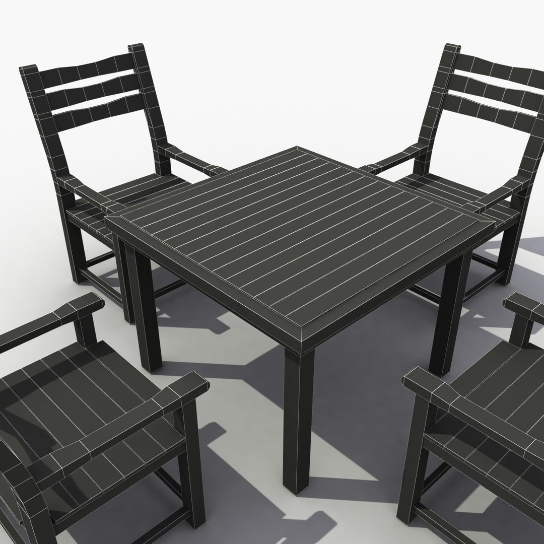 garden table 3d model