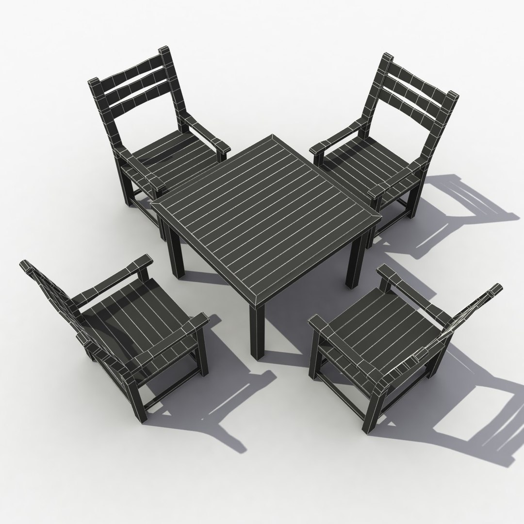 garden table 3d model