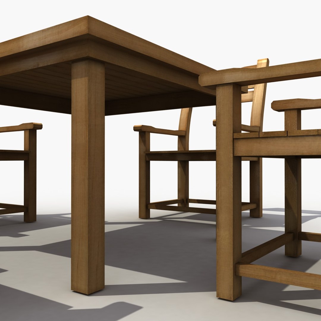 garden table 3d model
