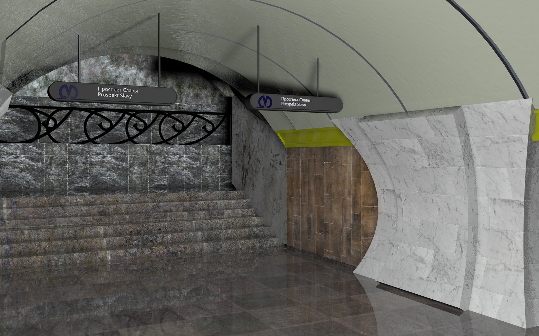Station Metro 3D Model - TurboSquid 1211345