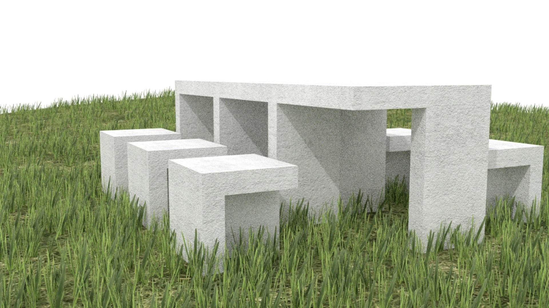 3d Street Furniture