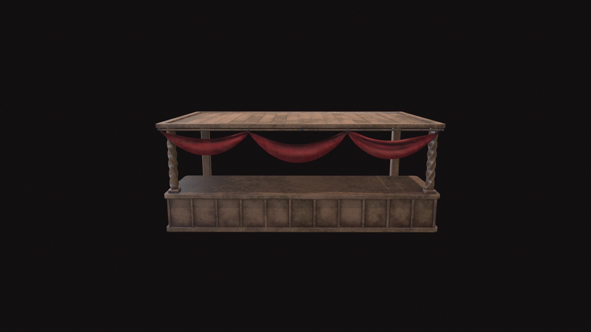 Medieval Stall 3D Model - TurboSquid 2310067