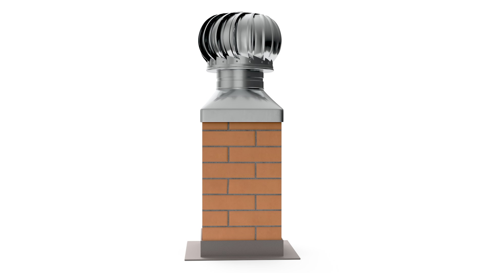 Spherical Cowl Chimney Brick 3D Model - TurboSquid 2046620