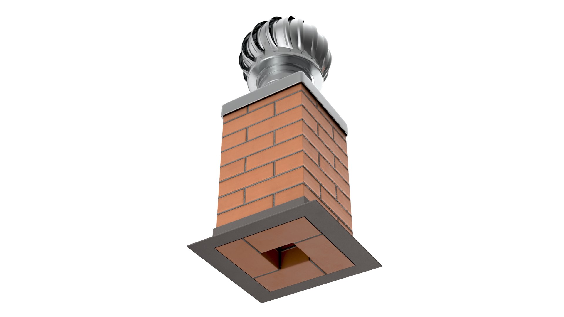 Spherical Cowl Chimney Brick 3D Model - TurboSquid 2046620