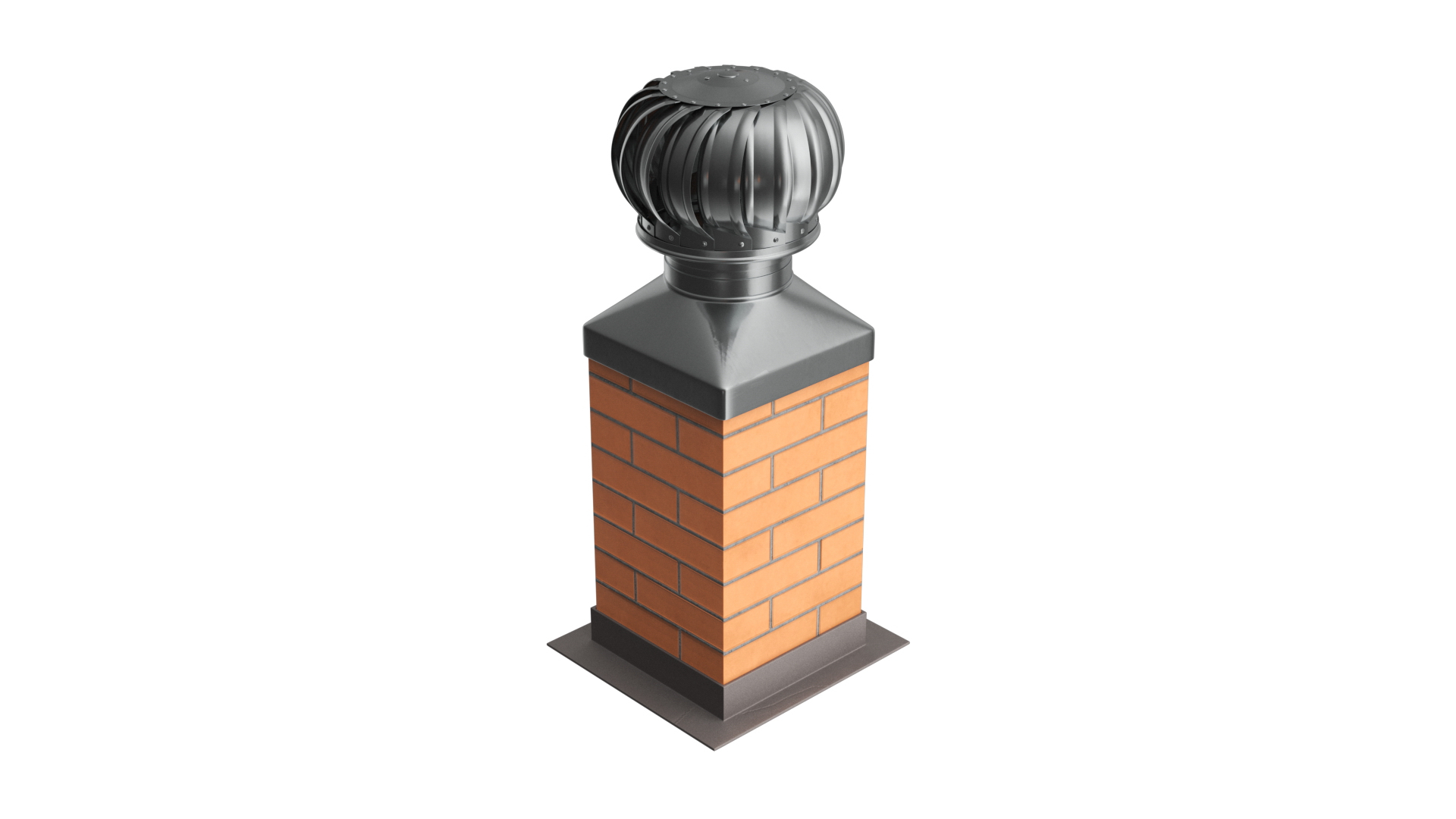 Spherical Cowl Chimney Brick 3D Model - TurboSquid 2046620