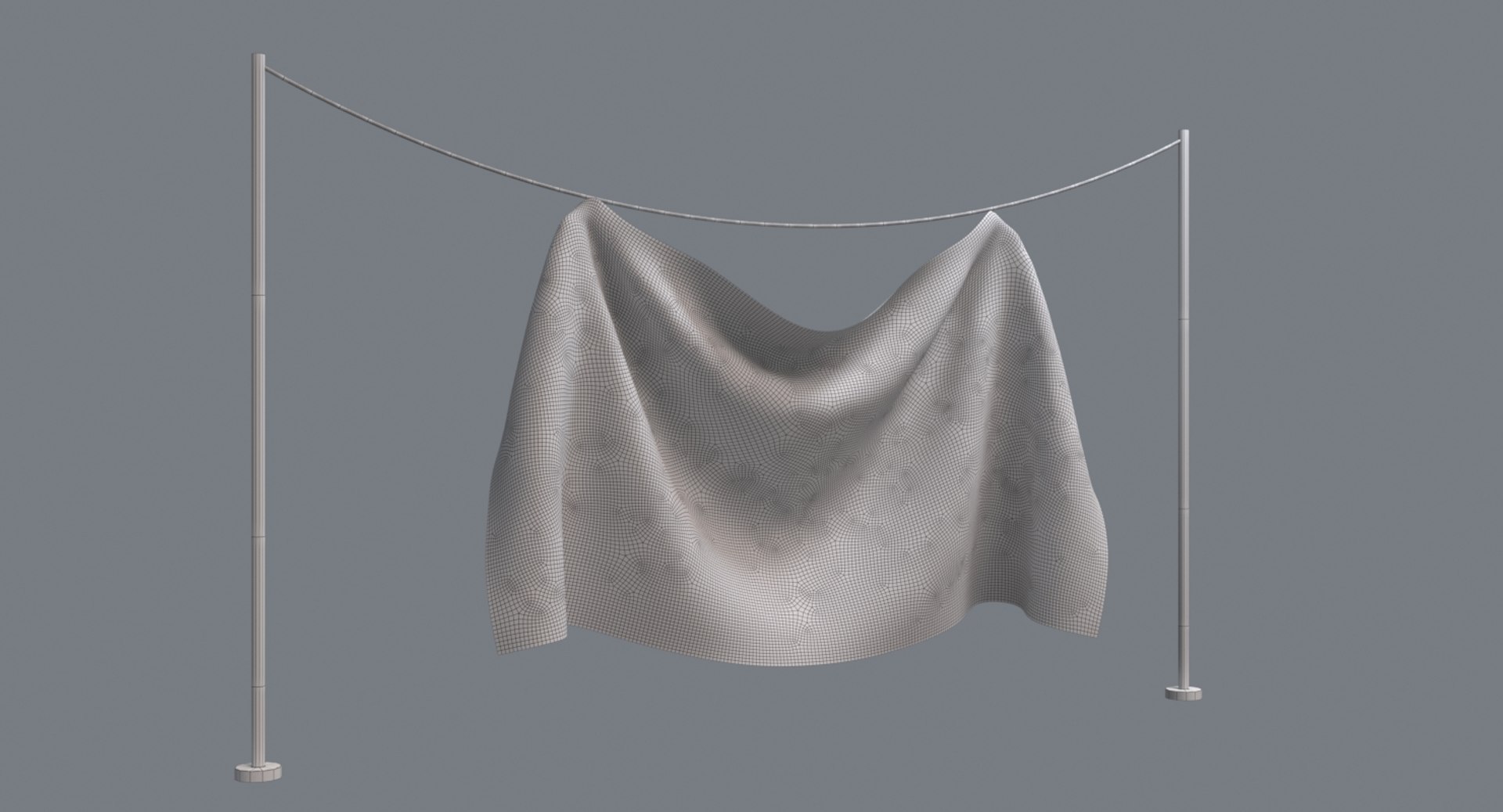 Fabric Hanged Rope 3D Model - TurboSquid 1325120