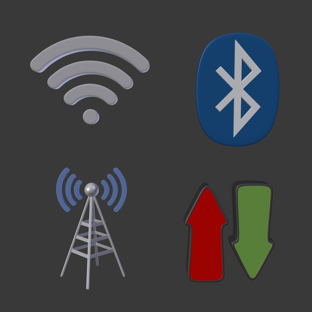 Signal Connexion Signs 3D Model - TurboSquid 1571722