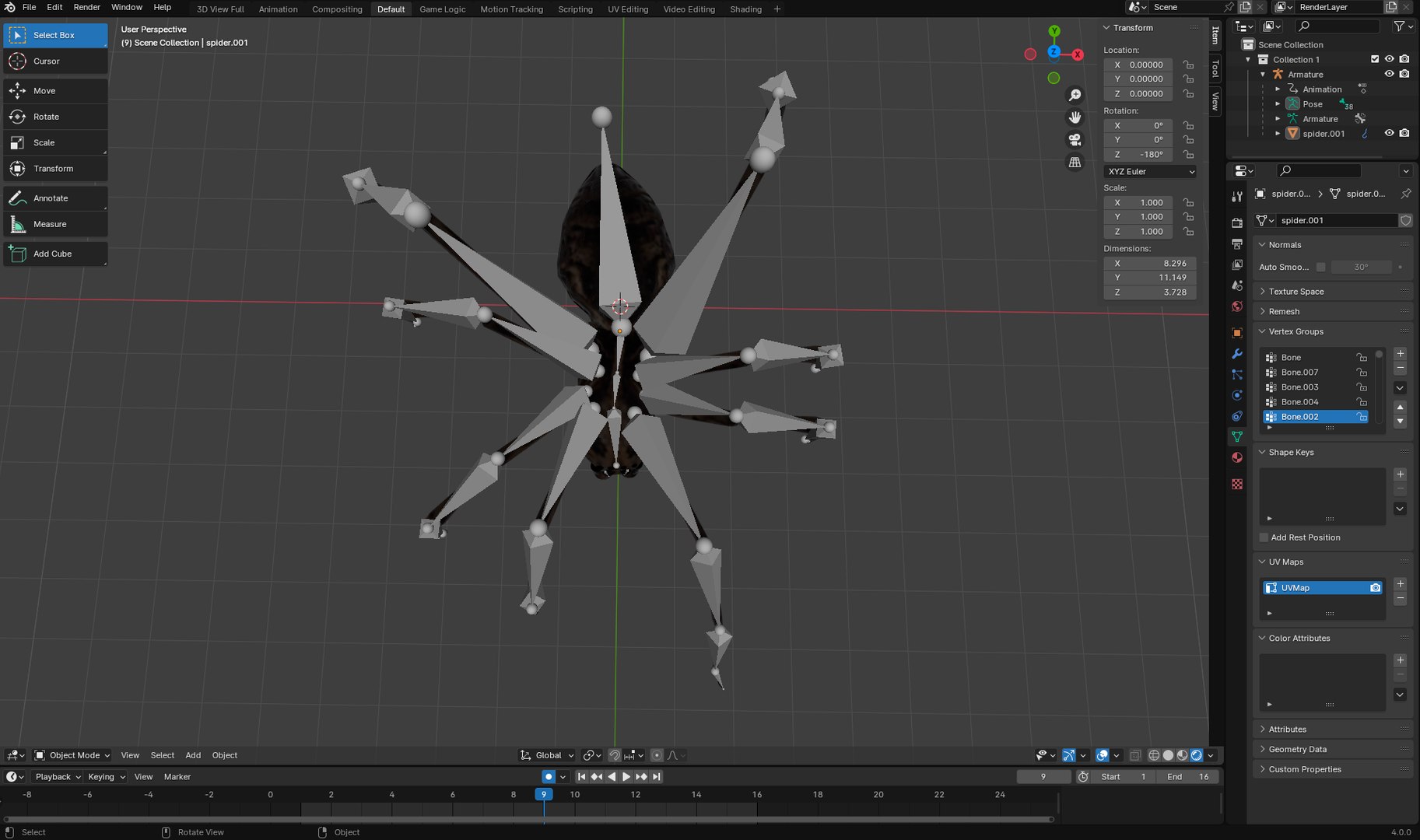 3D Spider - TurboSquid 2347886