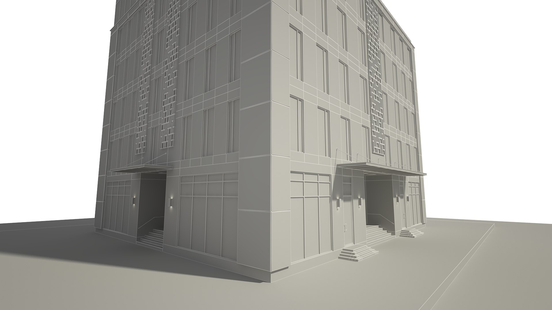 Office Building-2 3D Model - TurboSquid 2366136
