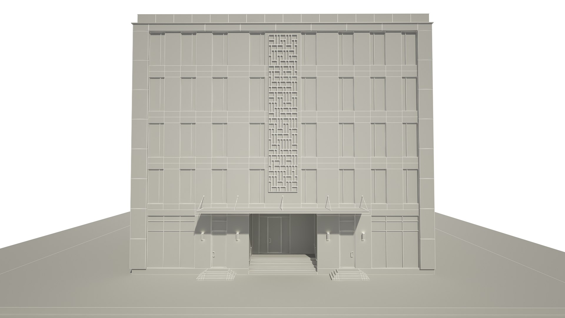 Office Building-2 3D Model - TurboSquid 2366136