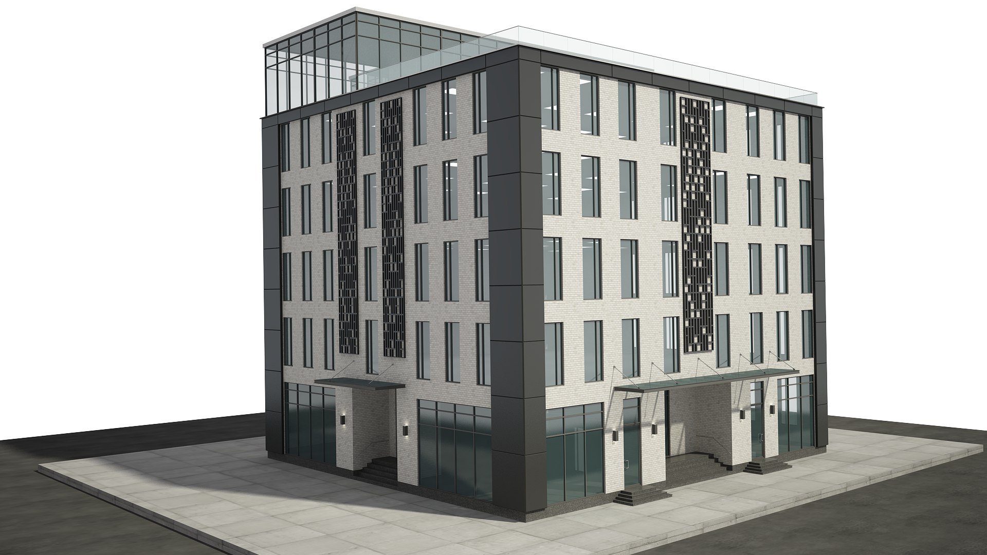 Office Building-2 3D Model - TurboSquid 2366136