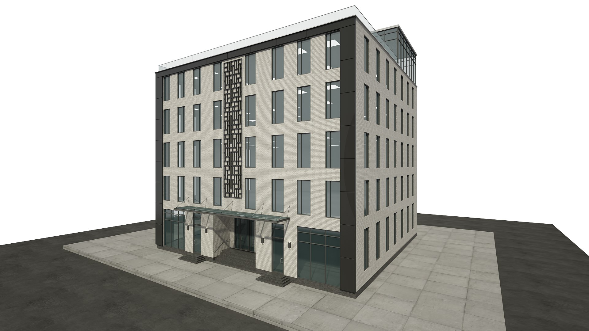 Office Building-2 3D Model - TurboSquid 2366136