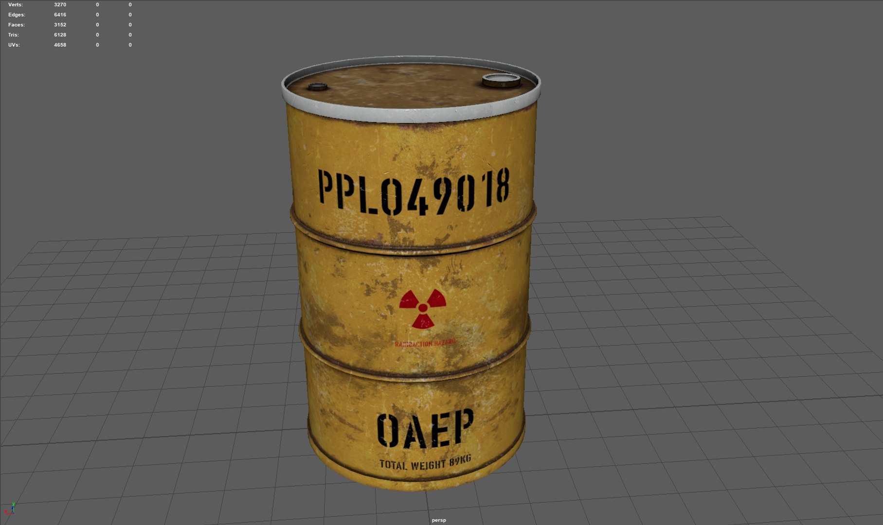 Radioactive Waste Barrel 3D - TurboSquid 1994965