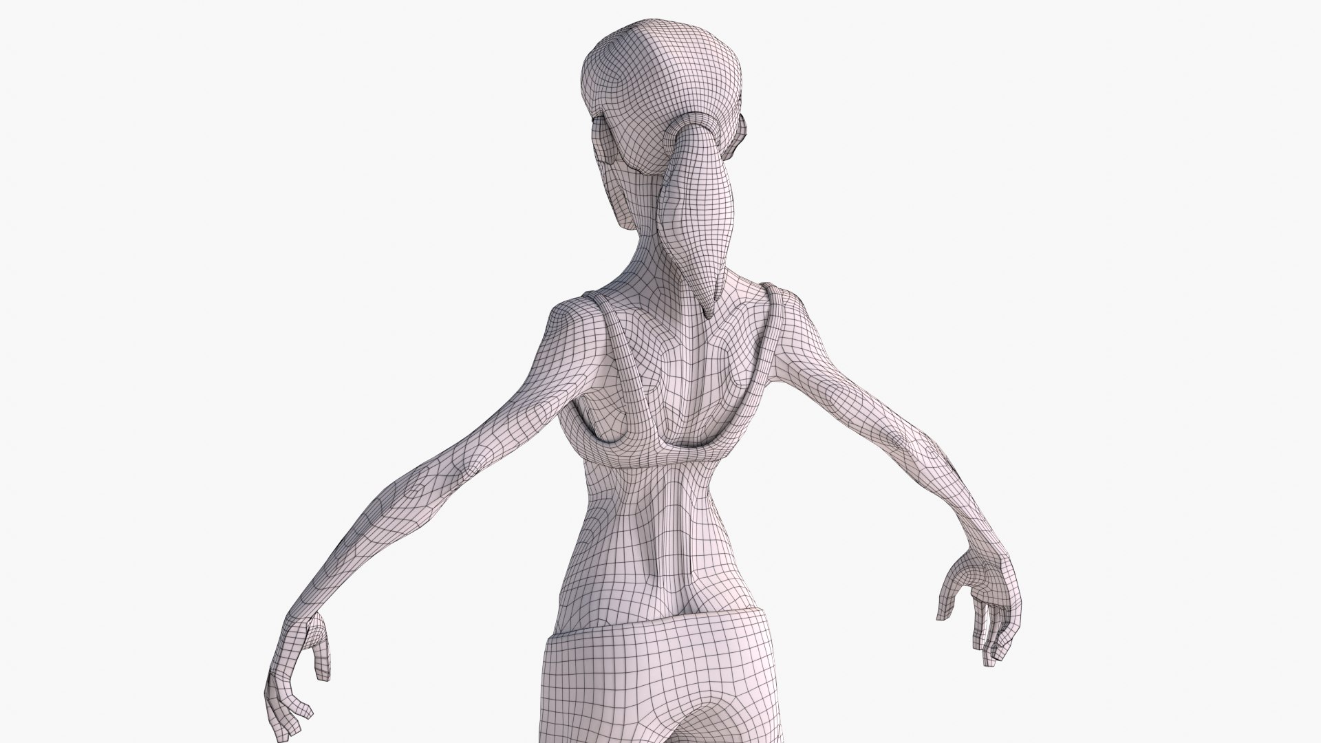 Stylized Human Female Thin Model - TurboSquid 1959380