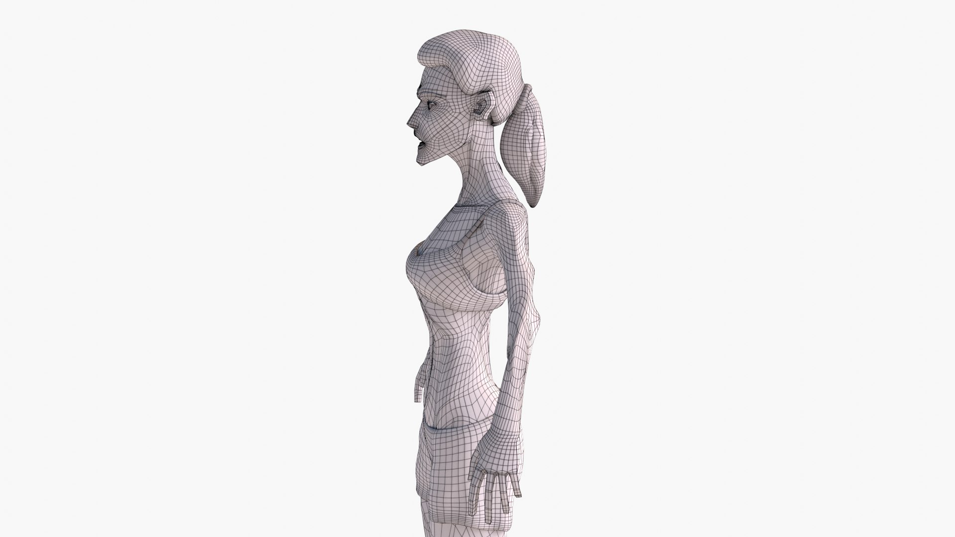 Stylized Human Female Thin model - TurboSquid 1959380