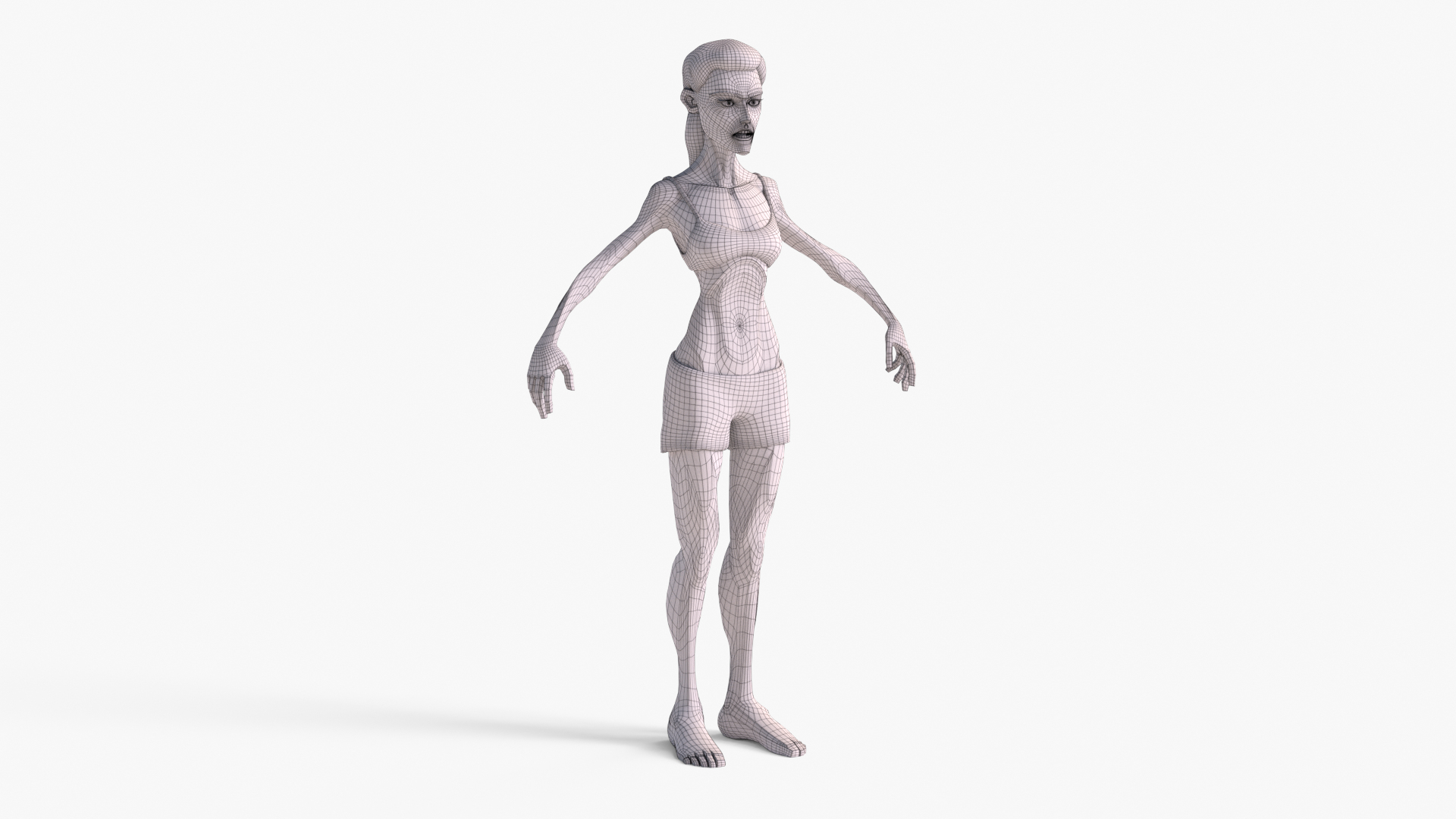 Stylized Human Female Thin model - TurboSquid 1959380
