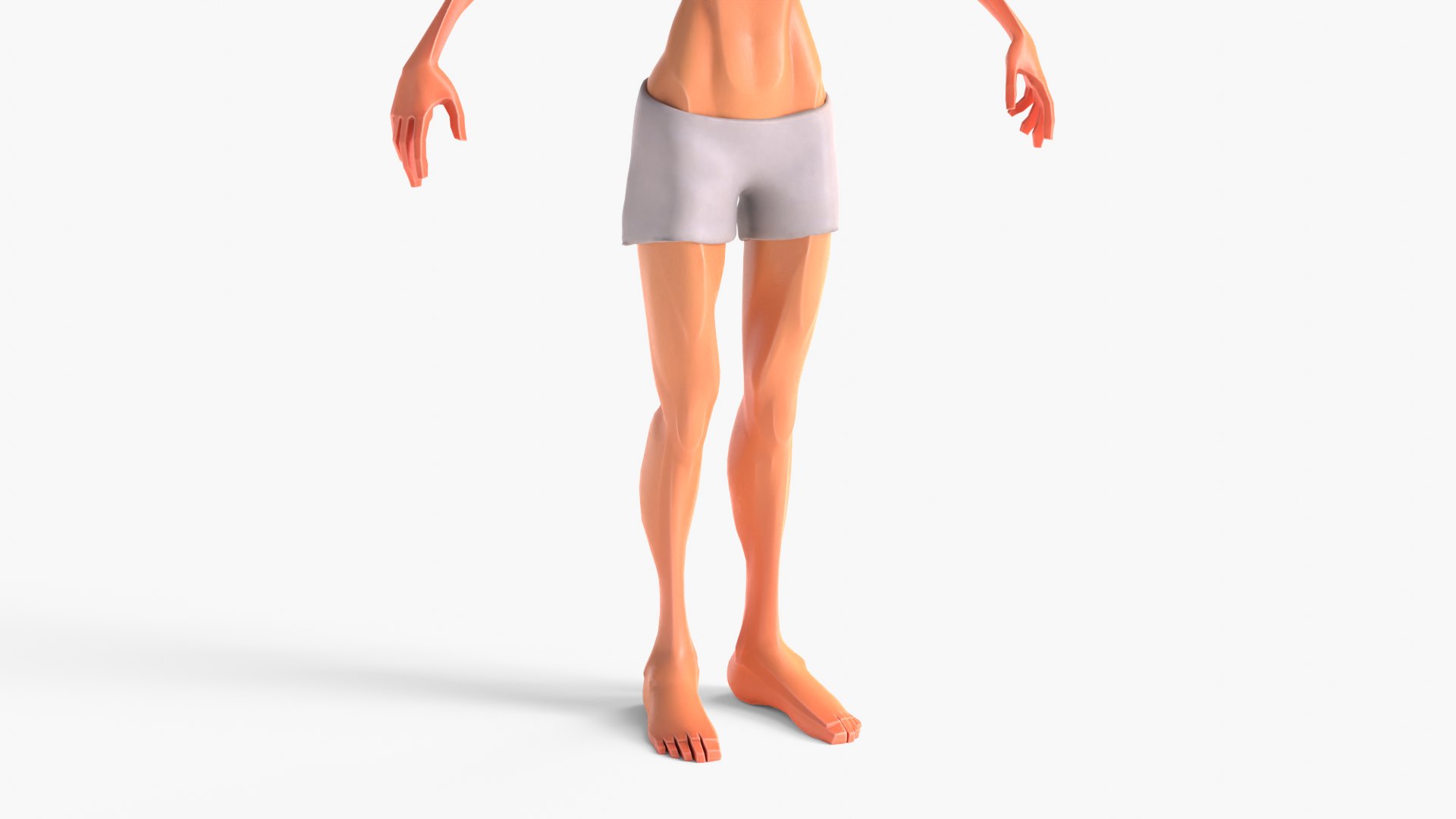 Stylized Human Female Thin Model - TurboSquid 1959380