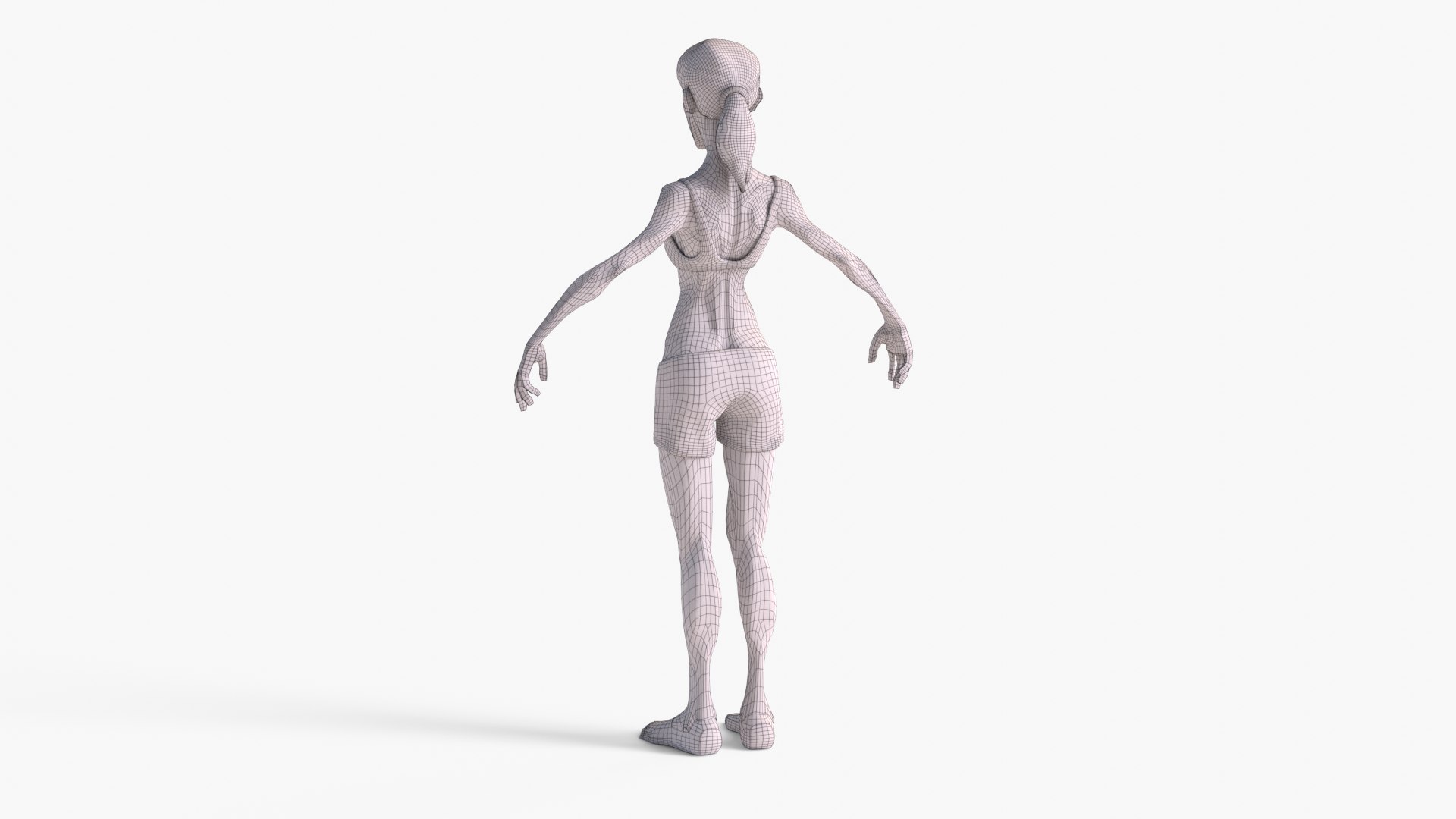 Stylized Human Female Thin Model - TurboSquid 1959380