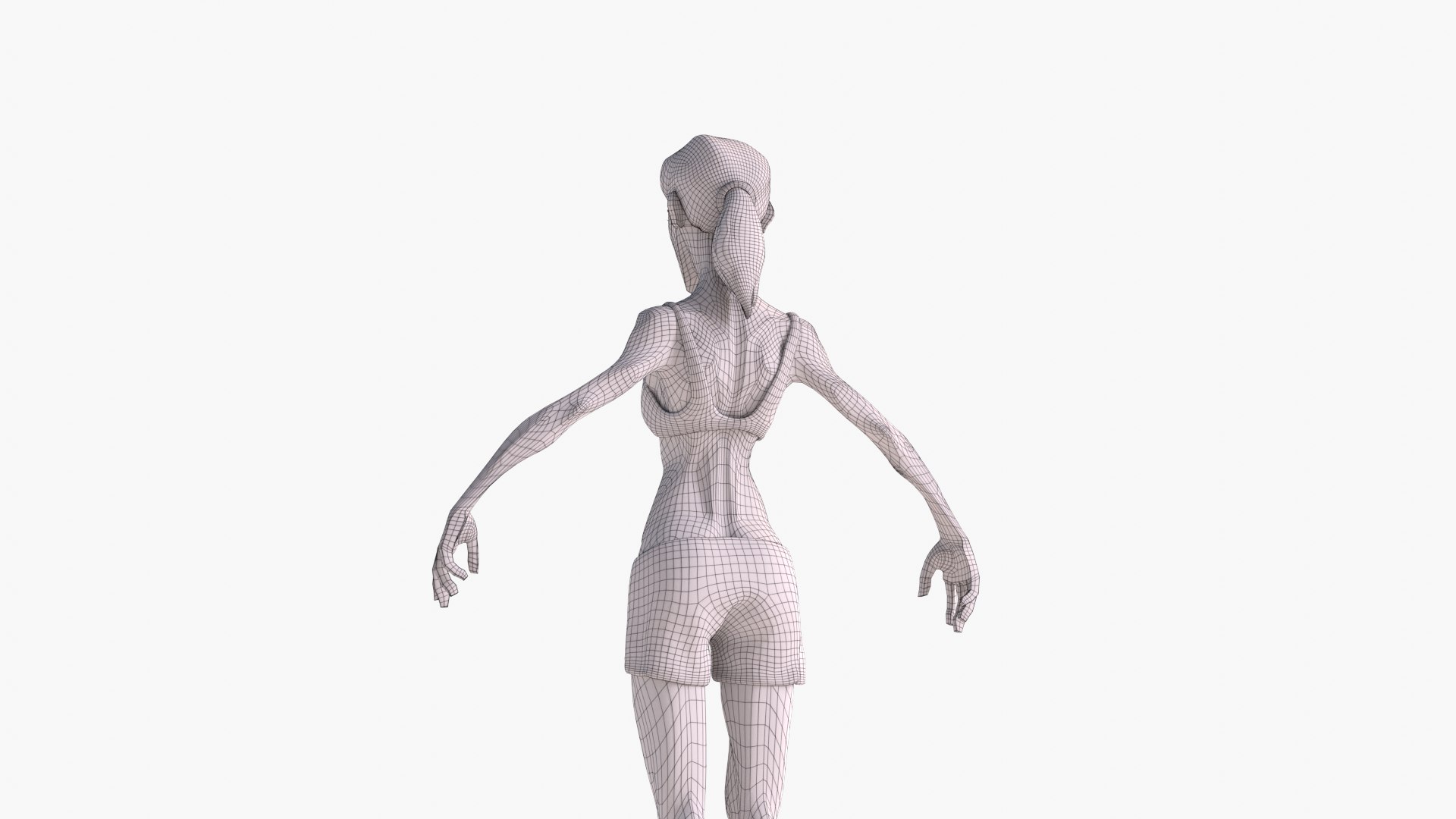 Stylized Human Female Thin model - TurboSquid 1959380