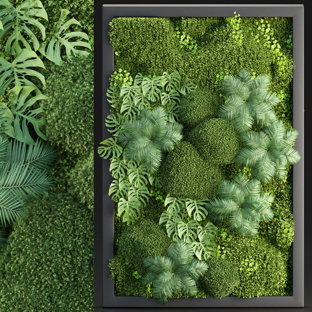 3D Model Vertical Moss Garden Vol 186 - TurboSquid 2030074