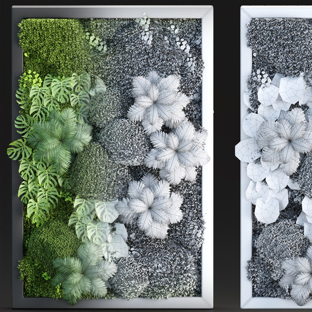 3D Model Vertical Moss Garden Vol 186 - TurboSquid 2030074