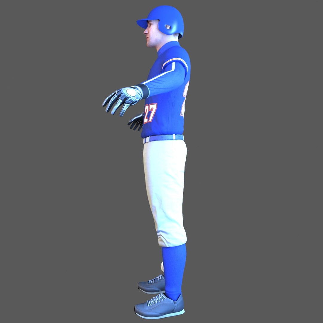 Baseball Player Bat Ball 3D Model - TurboSquid 1462842