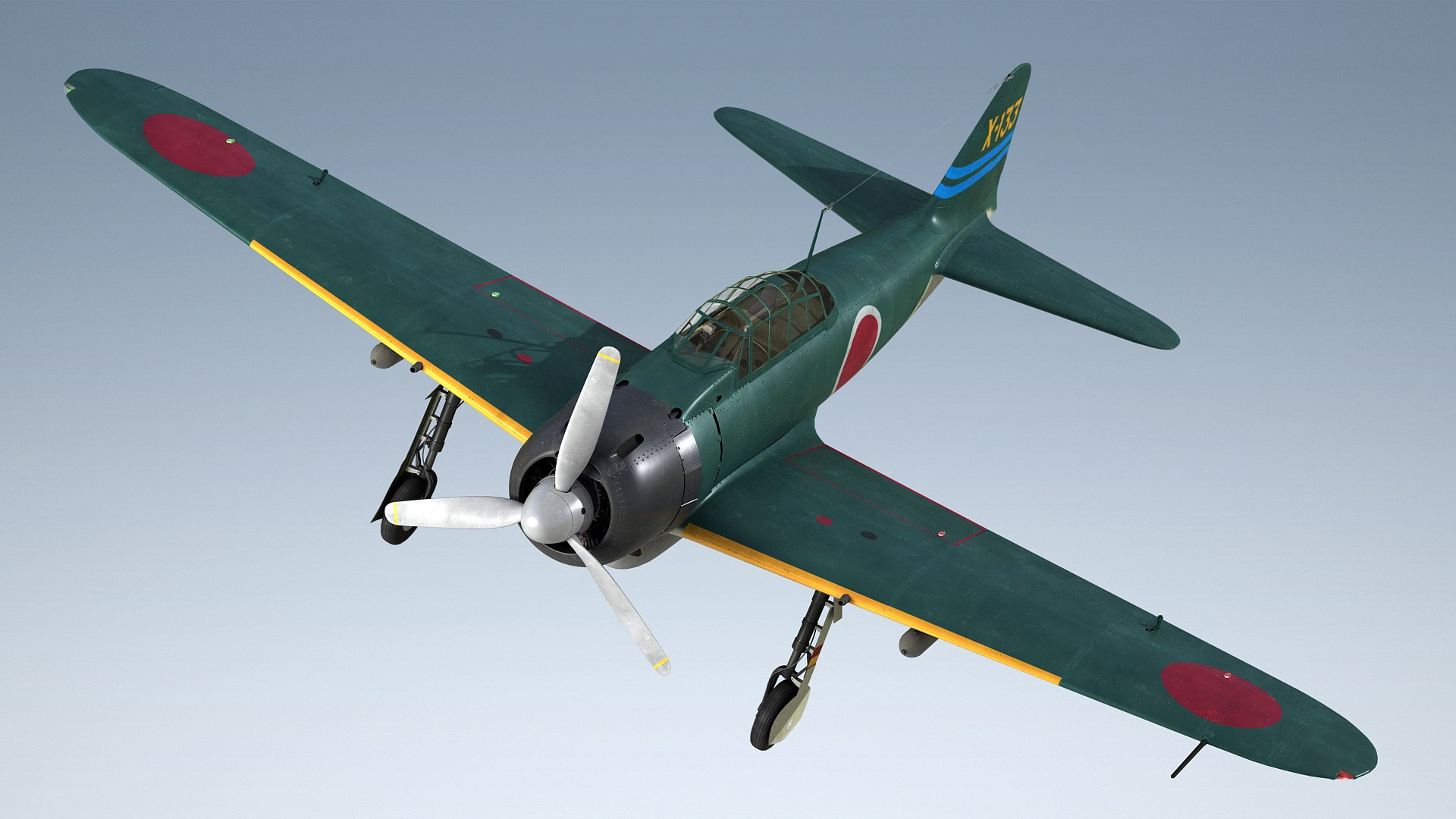 3D Mitsubishi A6M3 Zero - TurboSquid 1838429