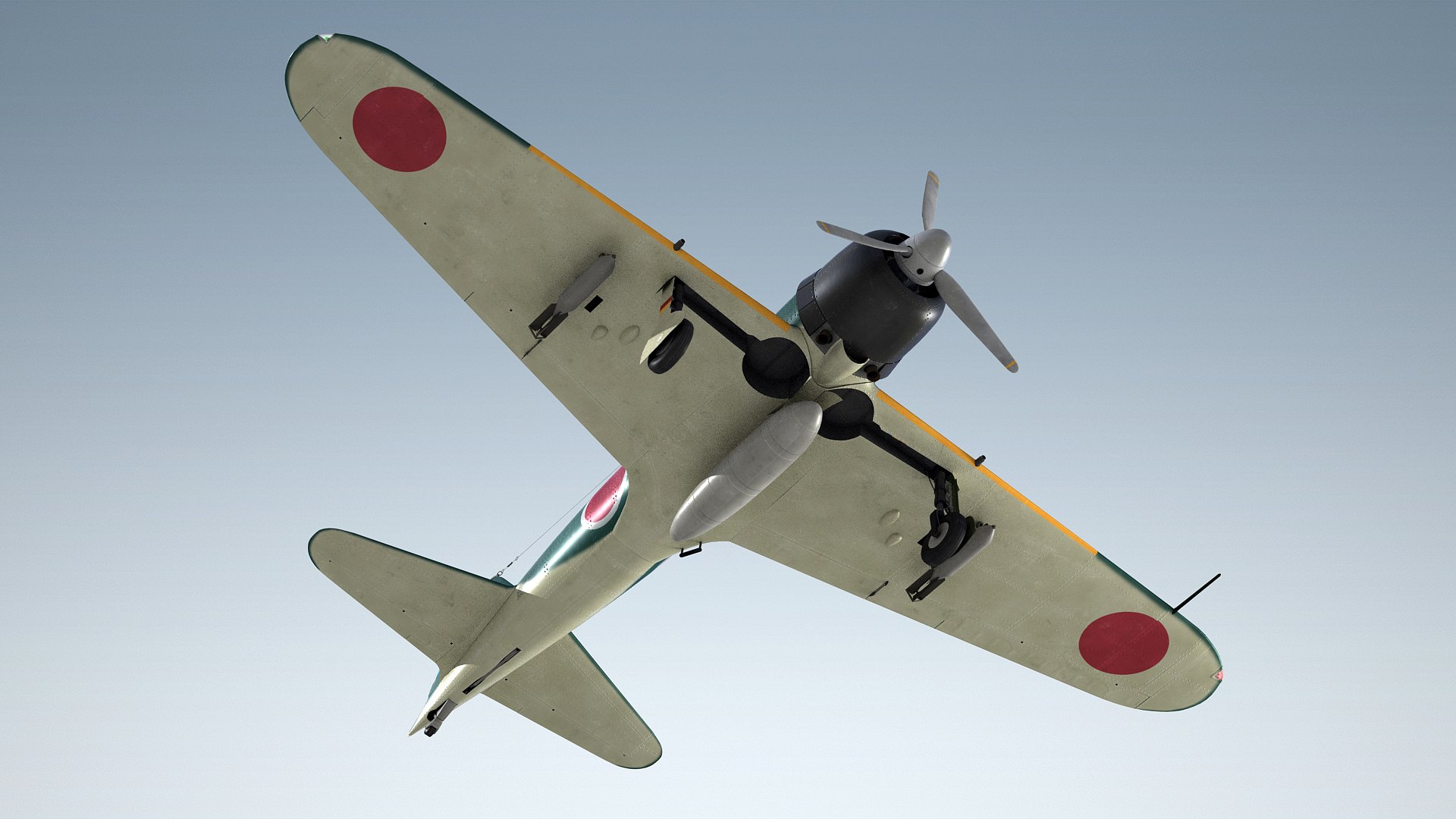 3D Mitsubishi A6M3 Zero - TurboSquid 1838429