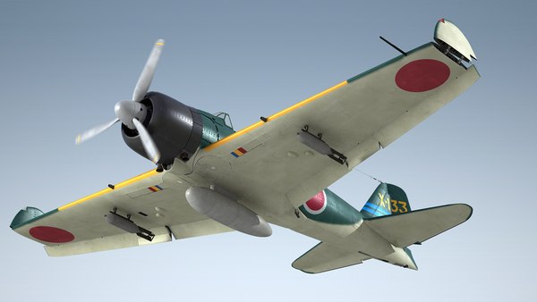 3D Mitsubishi A6M3 Zero - TurboSquid 1838429