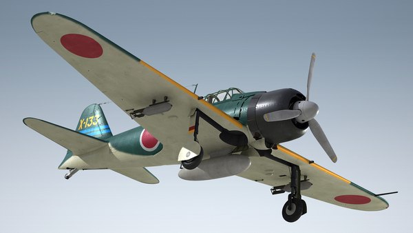 3D Mitsubishi A6M3 Zero - TurboSquid 1838429