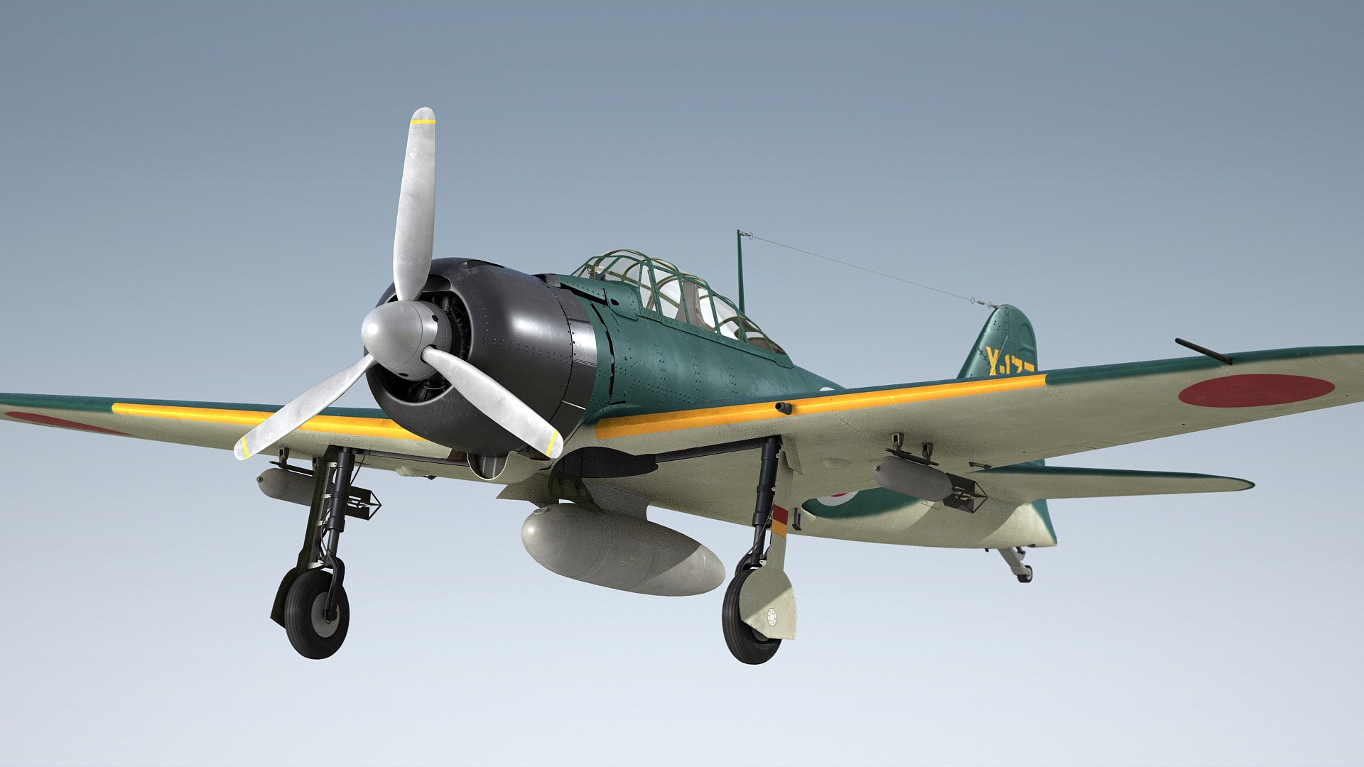 3D Mitsubishi A6M3 Zero - TurboSquid 1838429